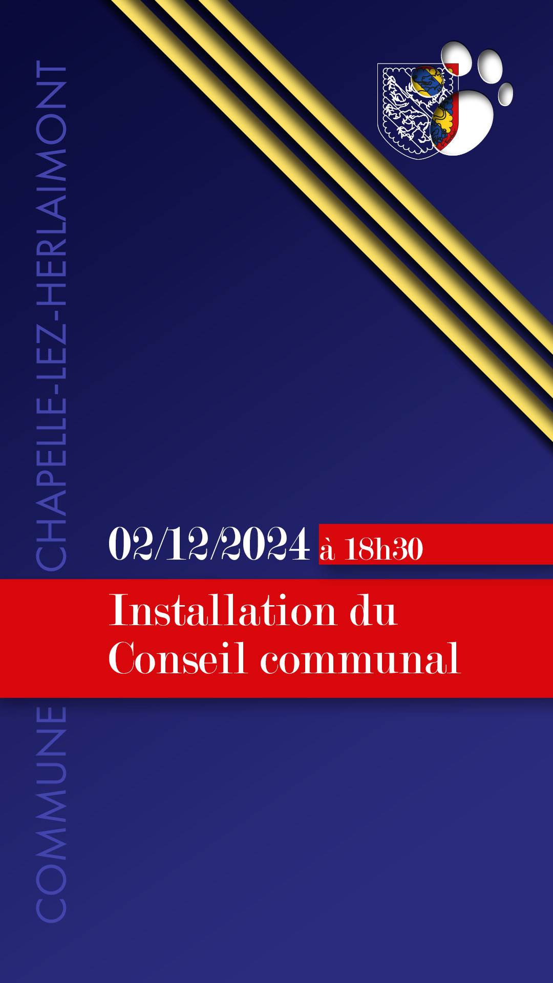 Installation du Conseil communal — Chapelle-lez-Herlaimont